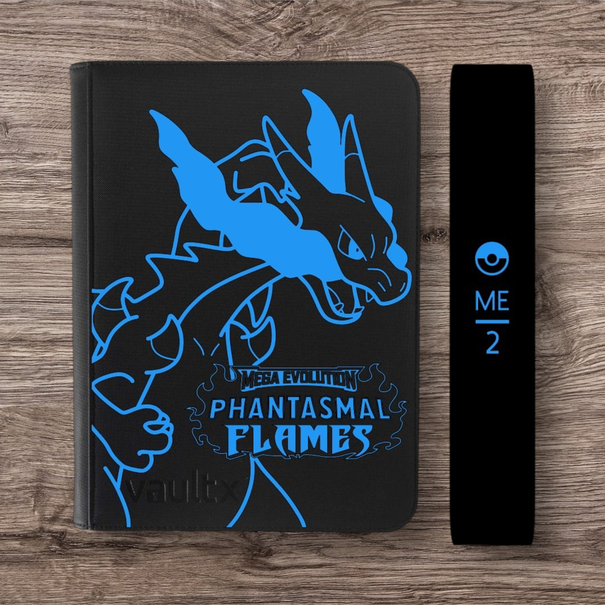 Custom Made Vault X 9 Pocket Black Zip Binder / Folder for TCG collect ...