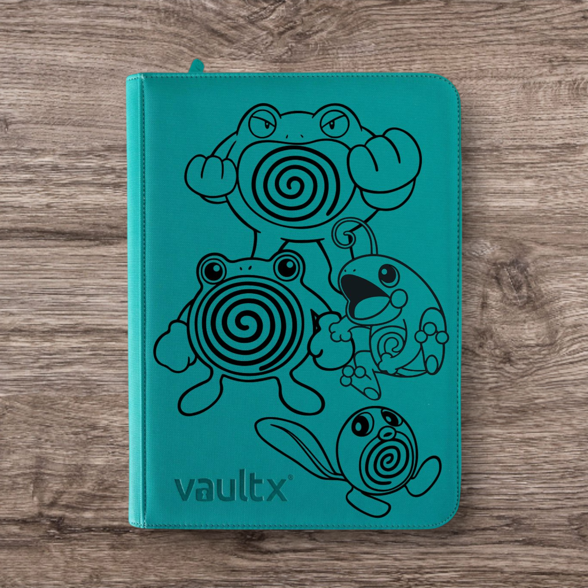 Custom Made Vault X 9 Pocket Ocean Blue Zip Binder / Folder for TCG co ...
